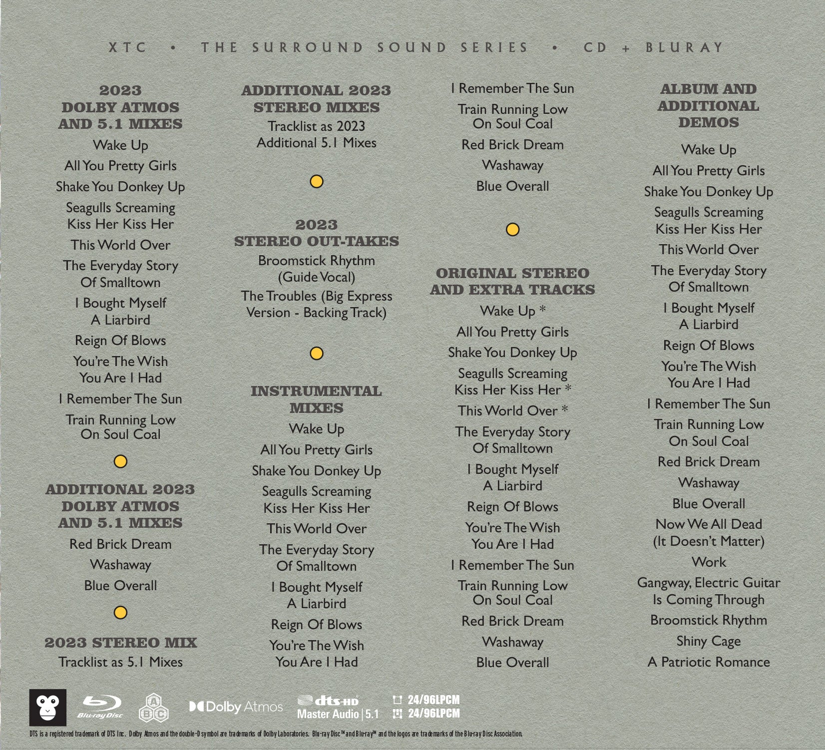 XTC / The Big Express CD+blu-ray with Dolby Atmos Mix – theSDEshop.com