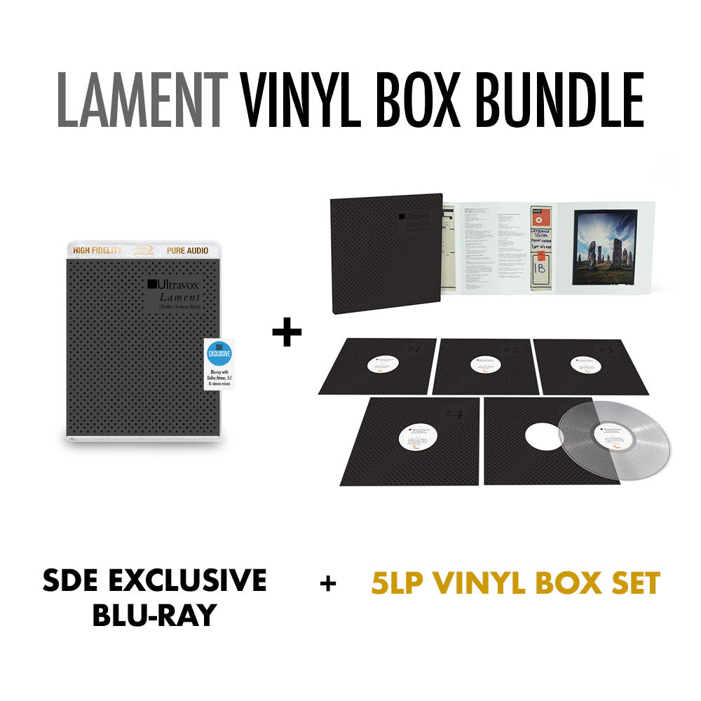 BUNDLE: Ultravox / Lament SDE Exclusive blu-ray audio + 5LP clear viny – theSDEshop.com